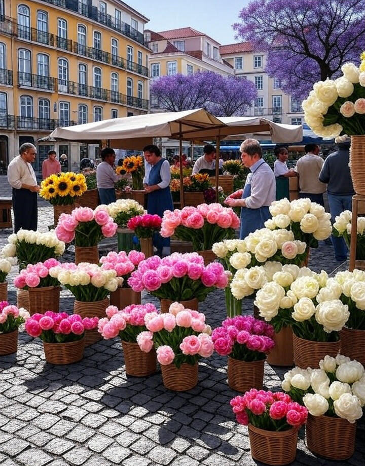 Flower Markets in Lisbon – Where to Find Fresh Blooms and Local Charm ...
